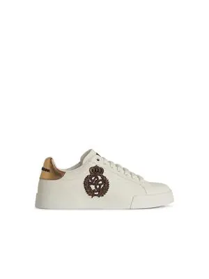 Dolce & Gabbana Portofino' Leather Sneakers - White