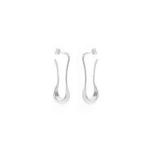 LEMAIRE Short Drop Earrings - Silver