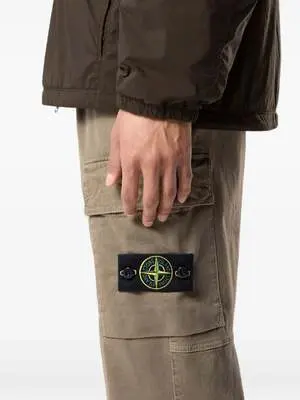 Stone Island Vintage-effect Stretch Trousers