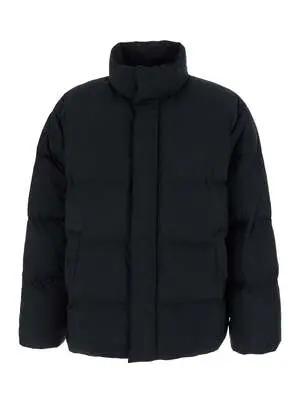 Saint Laurent Black Down Jacket With High Collar And Long Sleeves In Tech Fabric For - Multicolor