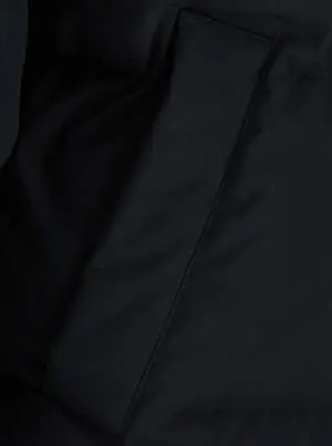 Saint Laurent Black Down Jacket With High Collar And Long Sleeves In Tech Fabric For