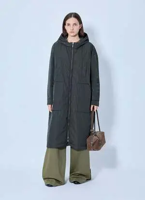 Max Mara Hooded Quilted Coat