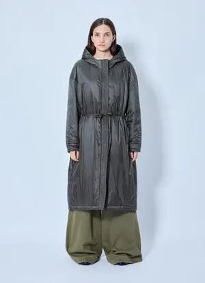 Max Mara Hooded Quilted Coat - Multicolor