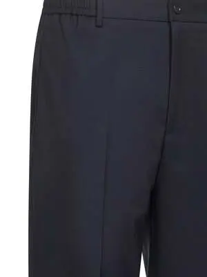 Tagliatore Blue Stretch Virgin Wool Blend Garcon Trousers