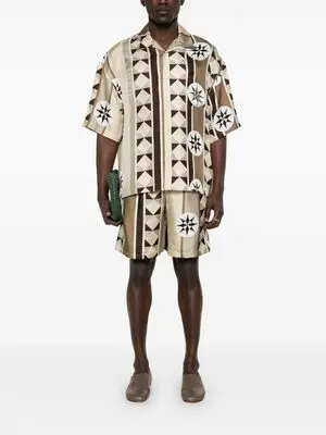 Loewe Printed Silk Shorts