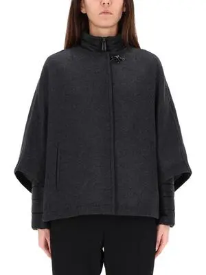FAY Double Face Cape - Gray