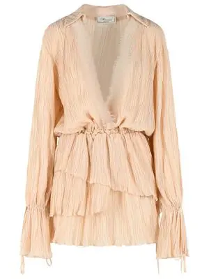 Blumarine BLUMARINE Amberlight Viscose Dress Cream