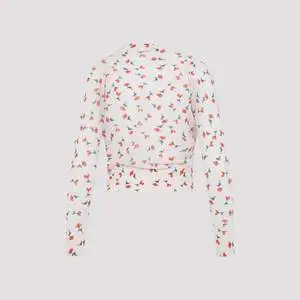 JIL SANDER Floral Print V-neck Cardigan - Multicolor