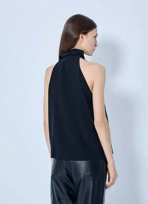 Max Mara Pleated Halter Top