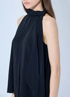 Max Mara Pleated Halter Top