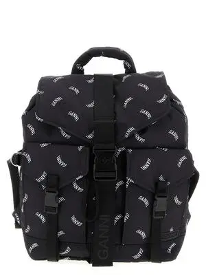 GANNI Re-tech' Backpack - Black