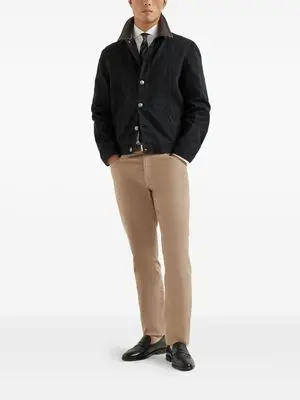Brunello Cucinelli Cotton Slim Trousers