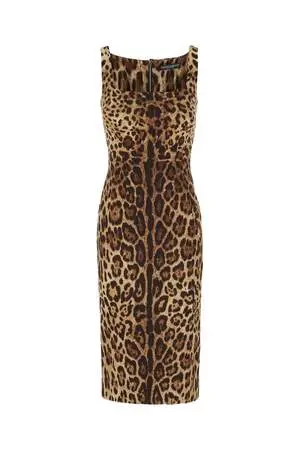Dolce & Gabbana Animal Pattern Dress - Multicolor