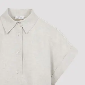 Peserico Linen Short Sleeves Shirt - Multicolor
