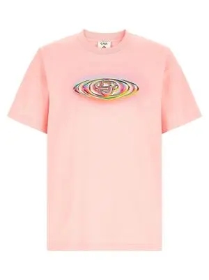 Casablanca Martin Naumann 'glass Logo' T-shirt - Pink