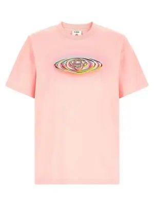 Casablanca Martin Naumann 'glass Logo' T-shirt - Pink