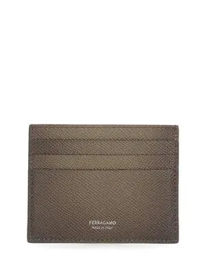 FERRAGAMO Gancini Credit Card Holder - Brown