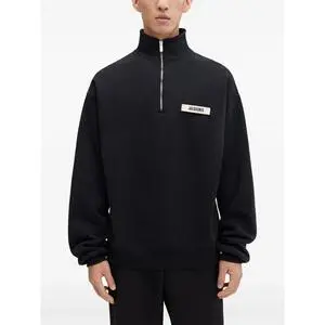Jacquemus High Neck Sweatshirt - Black