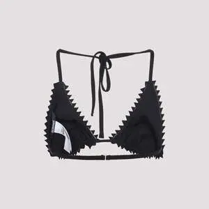 Jacquemus Le Haut De Maillot Picot Bikini Top - Black