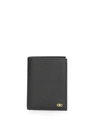 FERRAGAMO Mini Gancini Wallet - Black