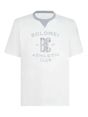 Brunello Cucinelli Logo Cotton T-shirt