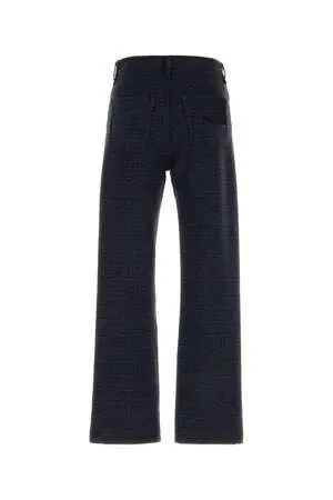 Fendi Embroidered Cotton Blend Pants - Multicolor