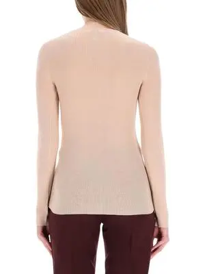 Chloé Button Detailed Ribbed Knit Top