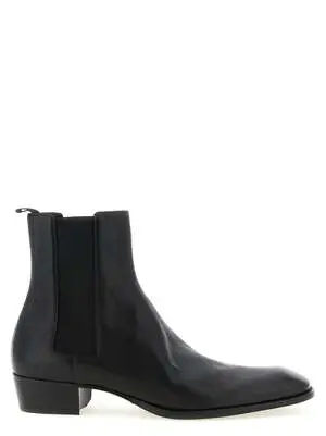 Saint Laurent Stanton Ankle Boots - Black