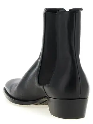 Saint Laurent Stanton Ankle Boots - Black