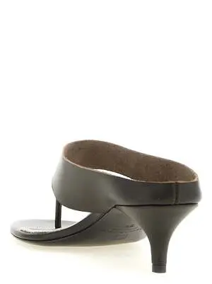 Magda Butrym Leather Sandals - Brown
