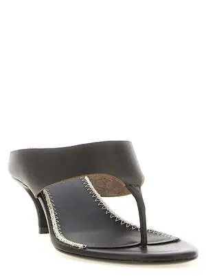 Magda Butrym Leather Sandals - Brown