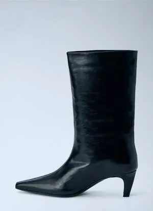 JUDE Cave Mid Calf Boots - Black
