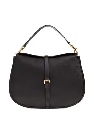 Etro Buckle-fastening Extra-large Leather Shoulder Bag - Brown