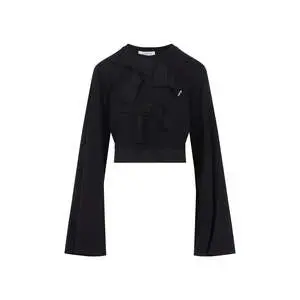 LANVIN Grosgrain Top - Black