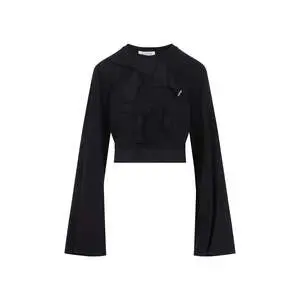LANVIN Grosgrain Top - Black