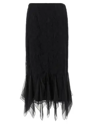 Valentino Garavani Lace Skirt - Black