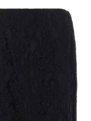 Valentino Garavani Lace Midi Skirt - Black