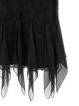 Valentino Garavani Lace Midi Skirt - Black