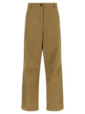 Dries Van Noten Heavy Cotton Pleated Trousers