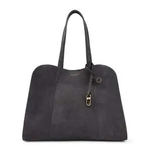 Giorgio Armani Suede Shoulder Bag - Gray
