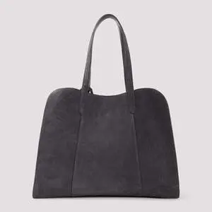 Giorgio Armani Suede Shoulder Bag - Gray