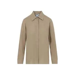 Max Mara Max Mara Falasco Linen M Logo Shirt Women Multicolor