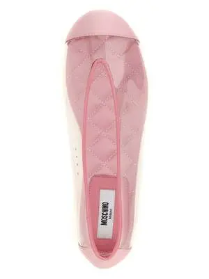 Moschino Pvc Ballet Flats - Pink