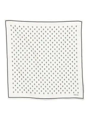 TOM FORD Silk Pocket Square - White