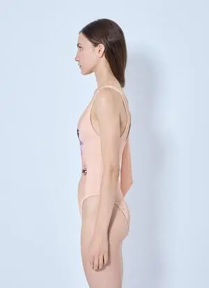 Chloé Tie-strap One-piece Swimsuit - Pink