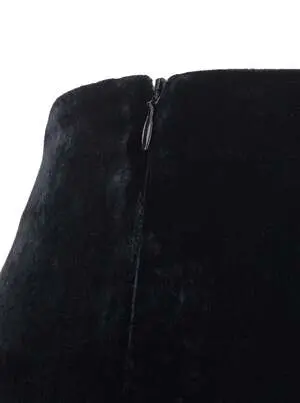 P.a.r.o.s.h Oversized Pants With Side Zip Closure In Velvet For