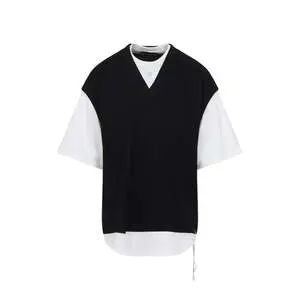 MASTERMIND WORLD Layered Short Sleeves Vest Tee