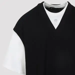 MASTERMIND WORLD Layered Short Sleeves Vest Tee