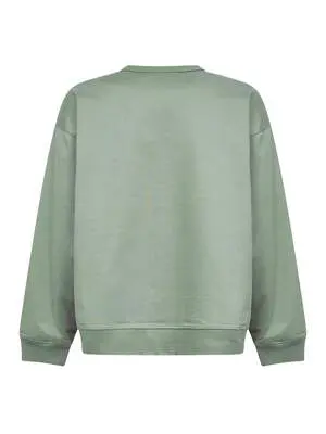 Dries Van Noten Sage Green Cotton Oversized Sweatshirt - Multicolor