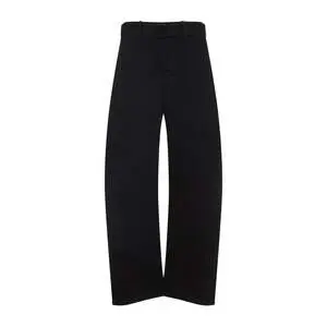 LEMAIRE Twisted Belted Denim Pants - Black
